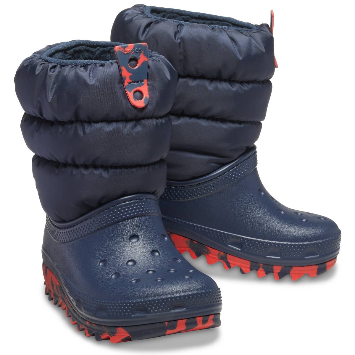 Παιδικά γαλότσάκια Crocs Kids Classic Neo Puff Boot 207684-410-BLUE ...